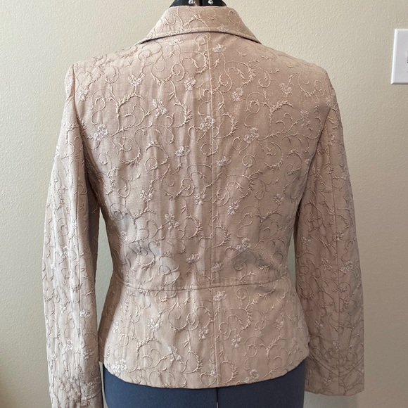 Josephine Chaus | Jackets & Coats | Josephine Chaus Cream Wgold Fleck ...